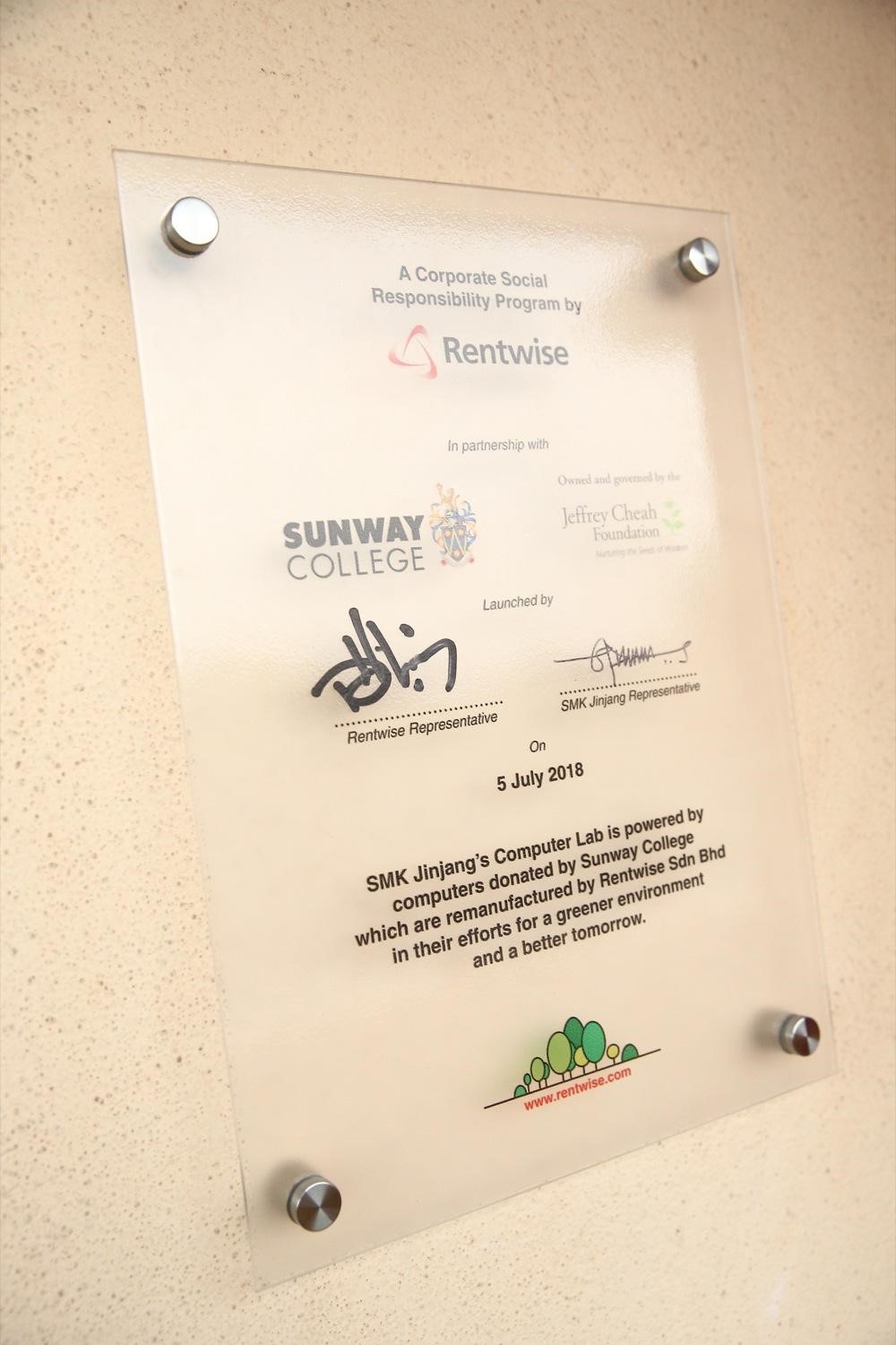 Rentwise and Sunway Education Group’s Collaborative Green IT – CSR ...